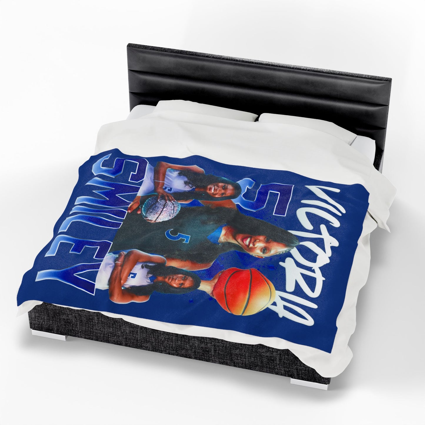 Victoria Smiley 60"-80" Plush Blanket – NIL Elite Threads