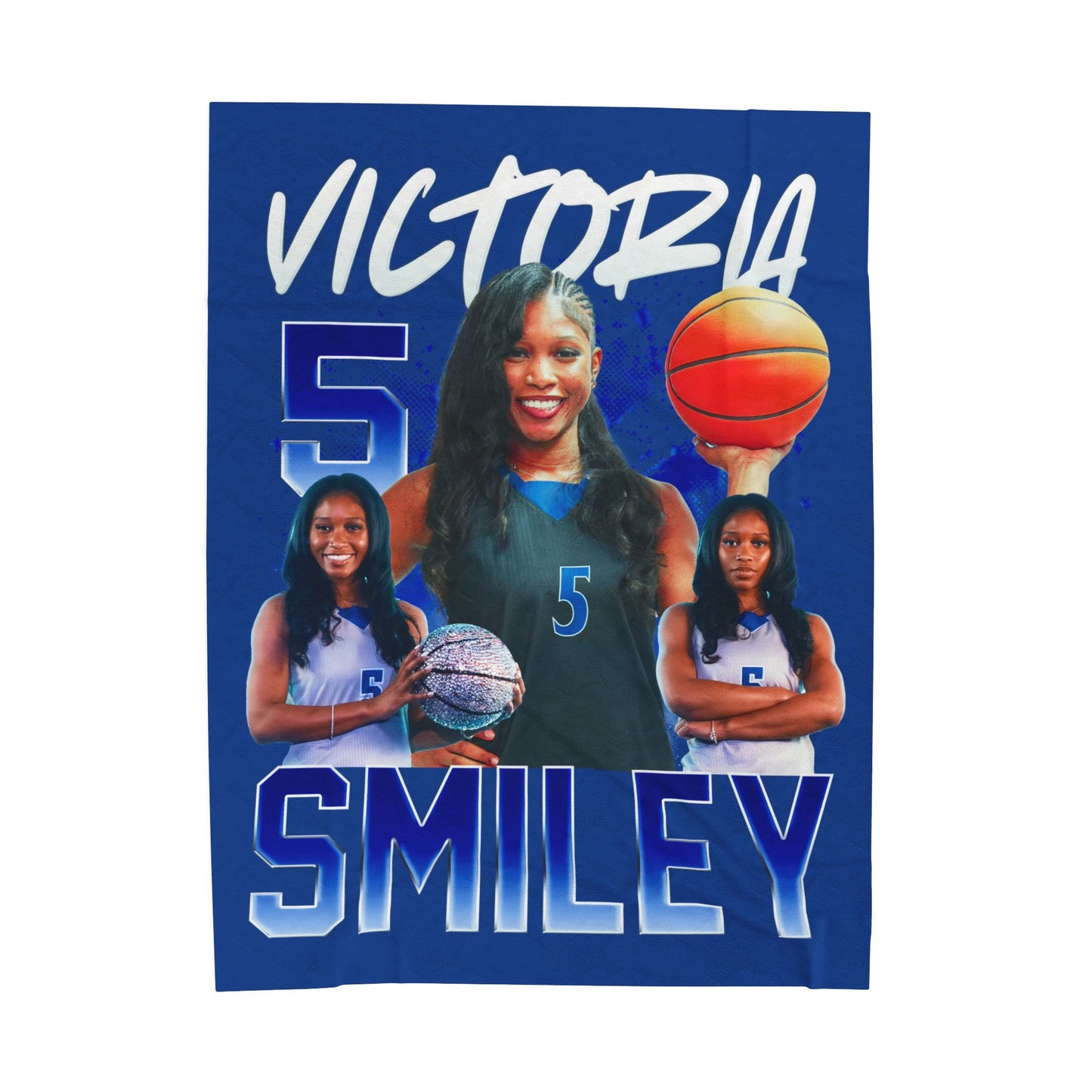 Victoria Smiley 60"-80" Plush Blanket – NIL Elite Threads